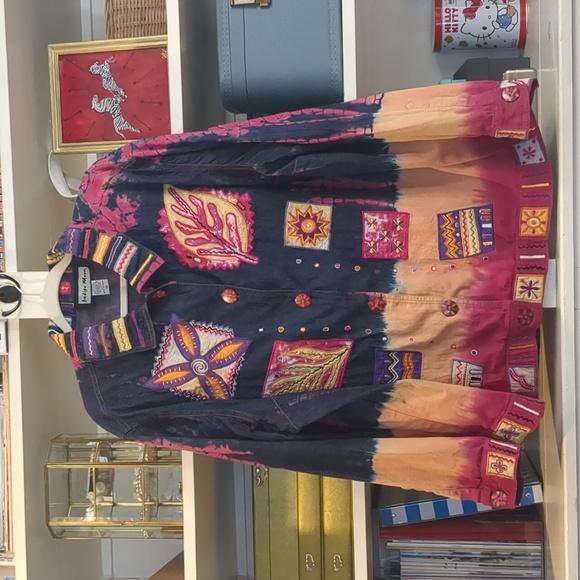 indigo moon | Jackets & Coats | Indigo Moon Womens Patchwork ...